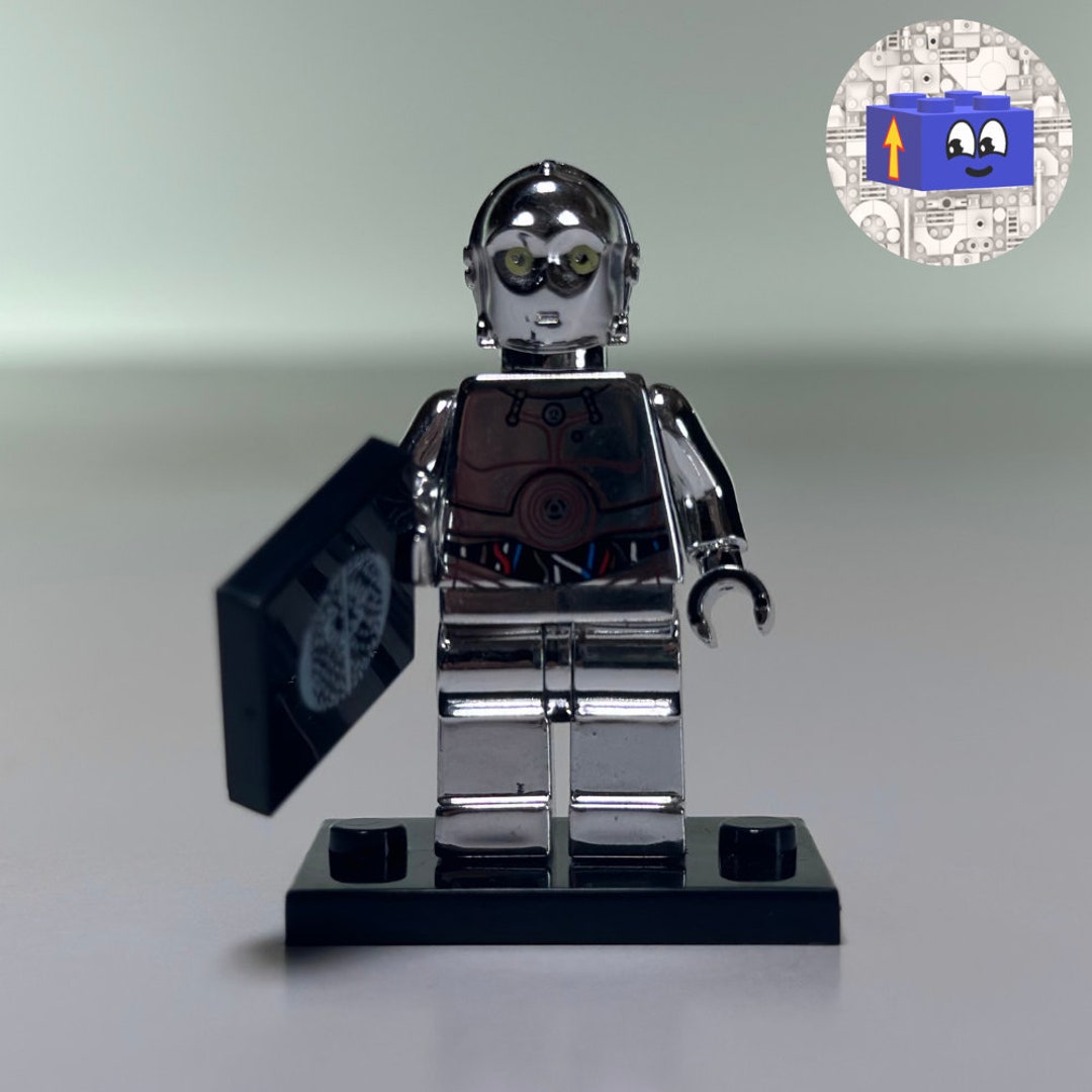 C3PO Chrome Limited Edition Minifigure Star Wars Lego With - Etsy