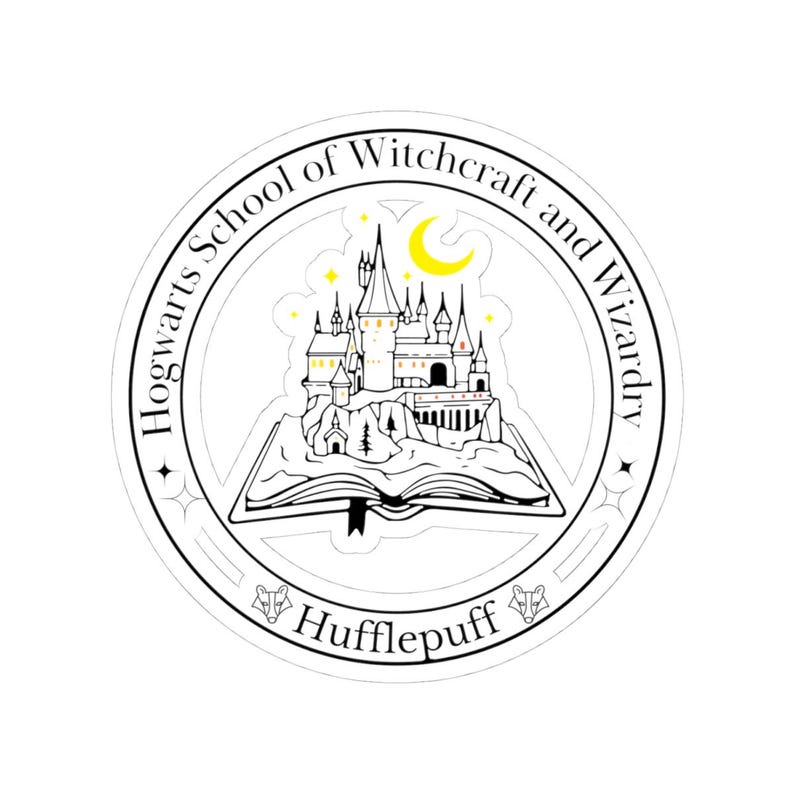Hogwarts-inspired Hufflepuff Kiss-cut Stickers, Magical School Decor ...