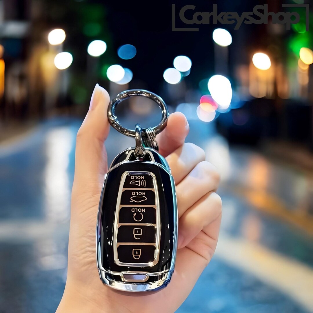 Hyundai Key Fob Cover, With Keychain, Stylish, Tpu Fob, Hyundai Car Key ...