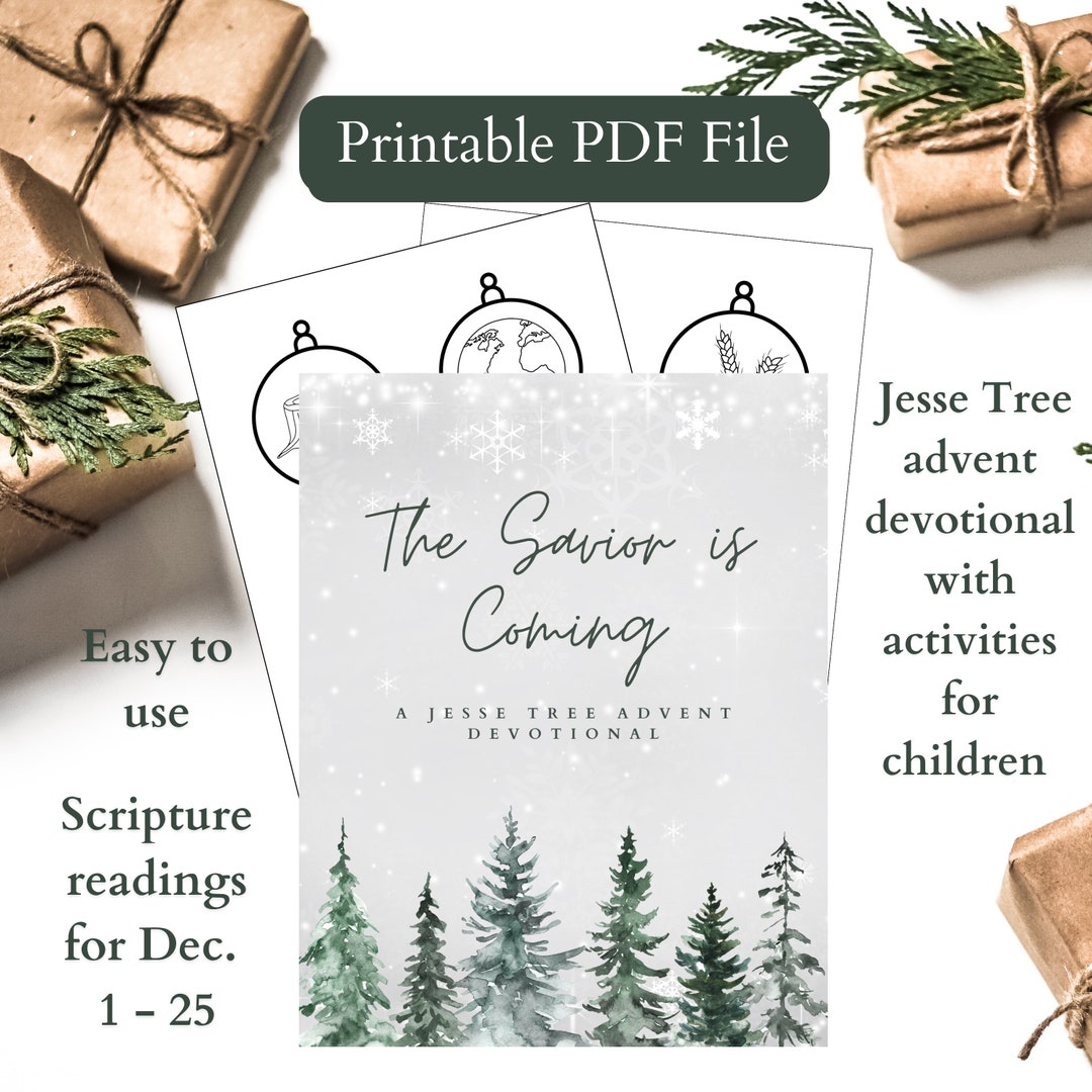 Family Advent Printable Devotional With Activities instant PDF Download ...