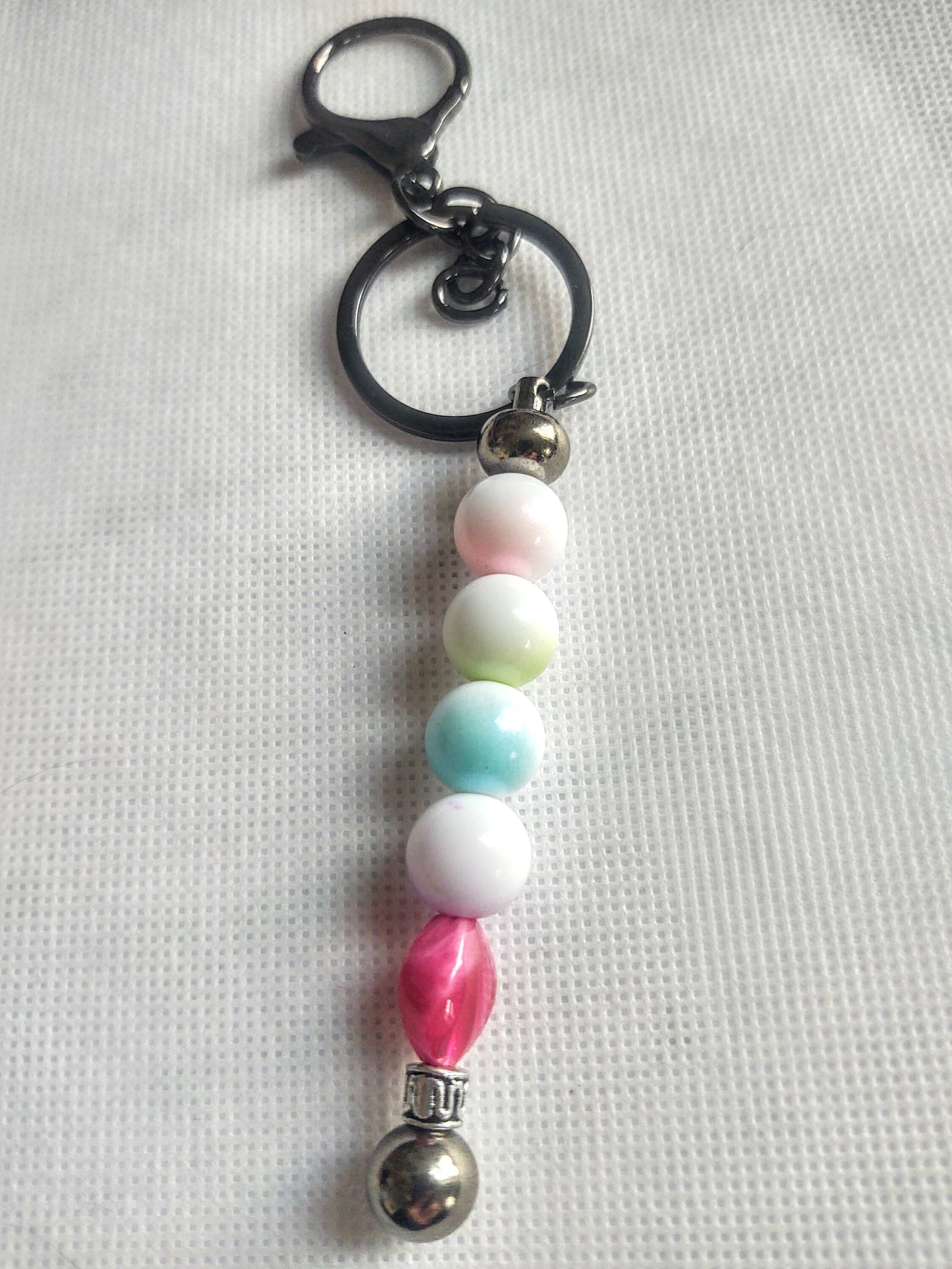 Stunning Beaded Keychains on a Black Post. Be the First Among Your ...