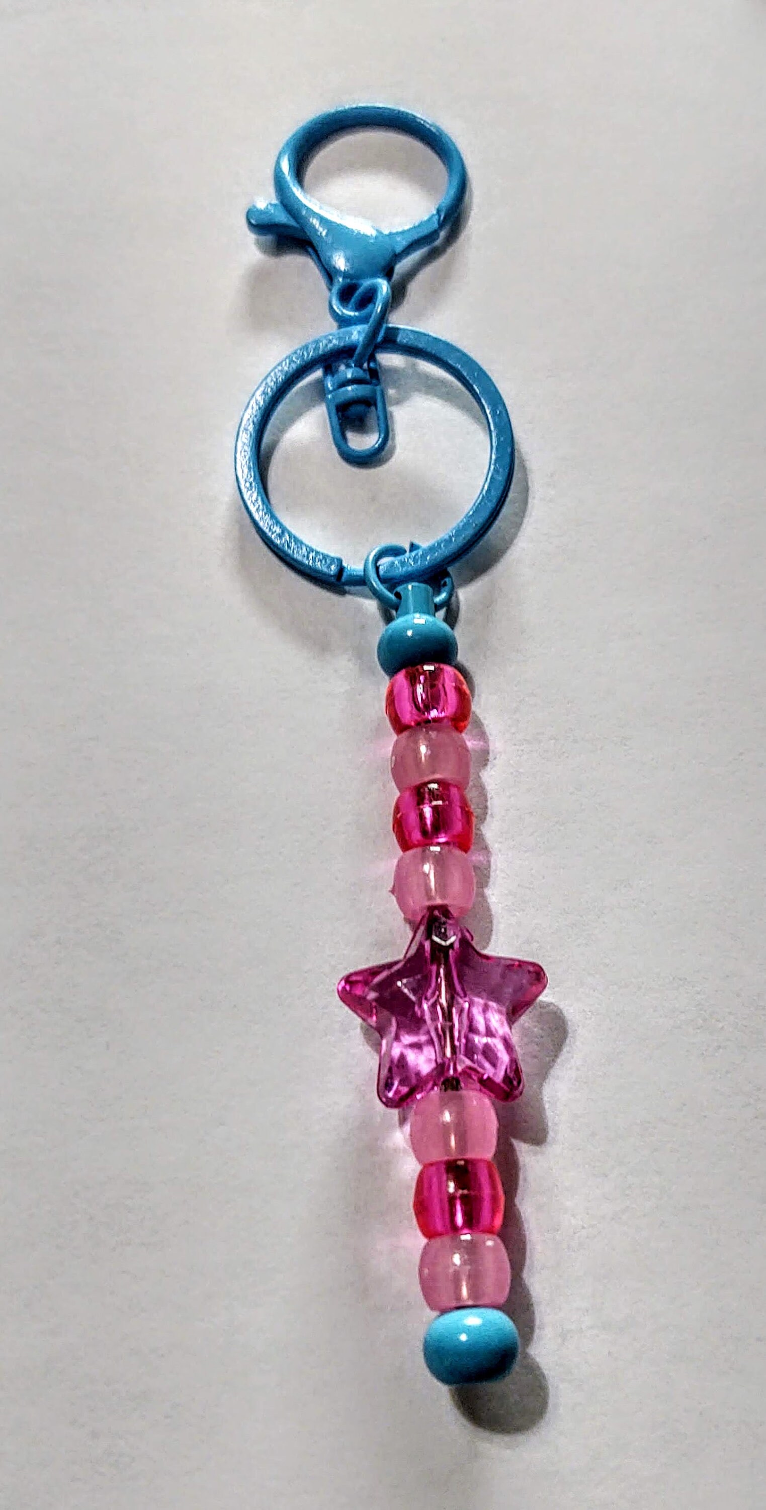 Colorful Beaded Key Chain Bars. Beaded With Acrylic Beads, Silicone ...