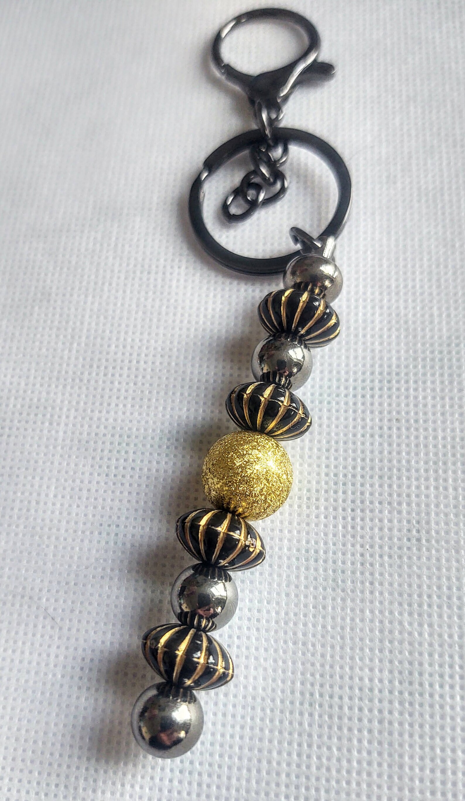 Stunning Beaded Keychains on a Black Post. Be the First Among Your Friends to Have This One-of-a ...