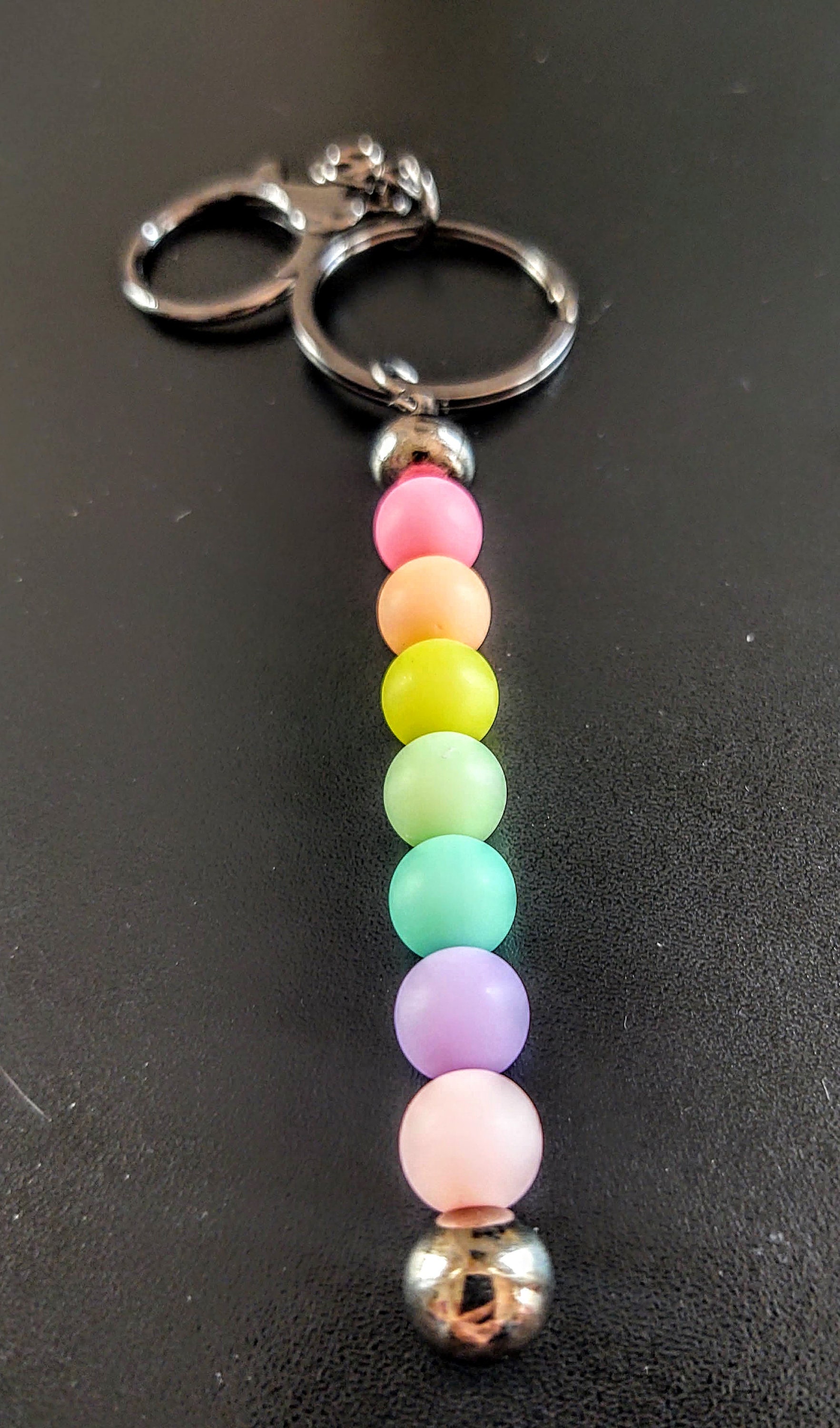 Stunning Beaded Keychains on a Black Post. Be the First Among Your ...