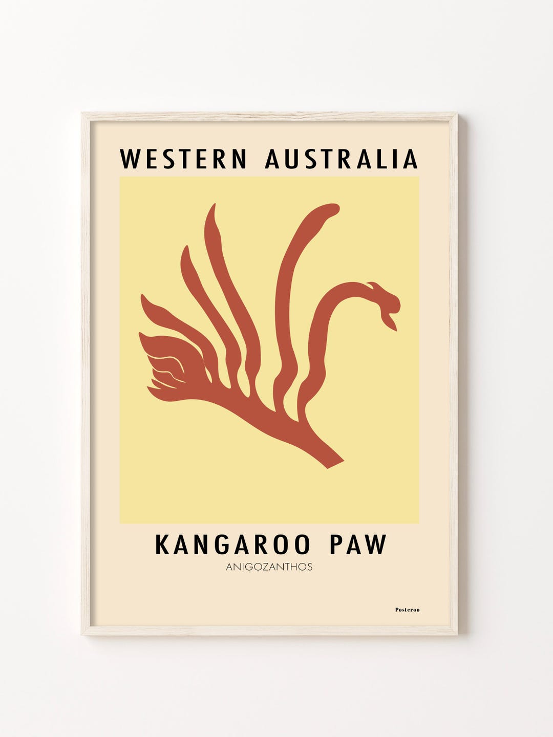 Kambarang Art Print | Kangaroo Paw | Noongar Season Poster | Aboriginal ...