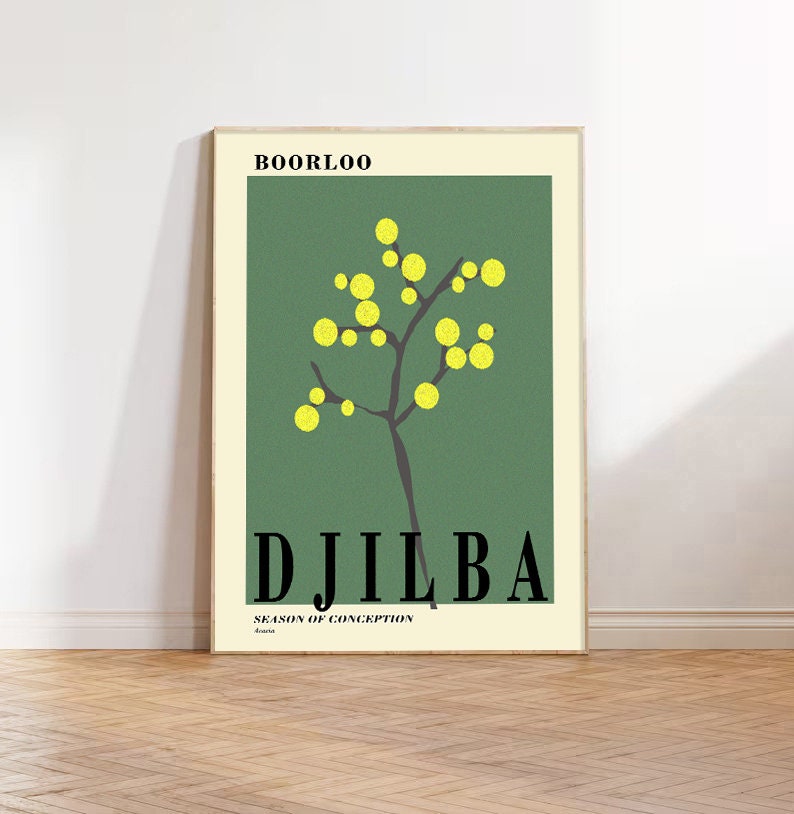 Australian Flower Poster Noongar Seasons DJILBA Season Poster ...