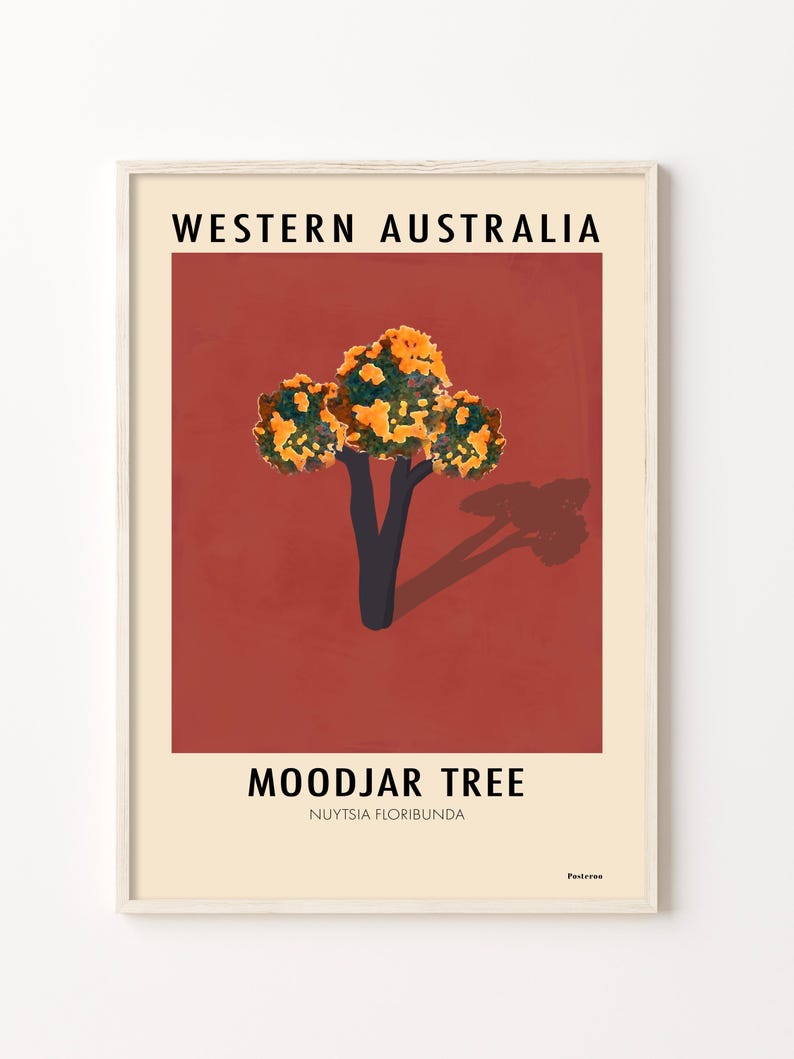 Birak | Australian Art Print | Noongar Season Poster | Moodjar Tree ...
