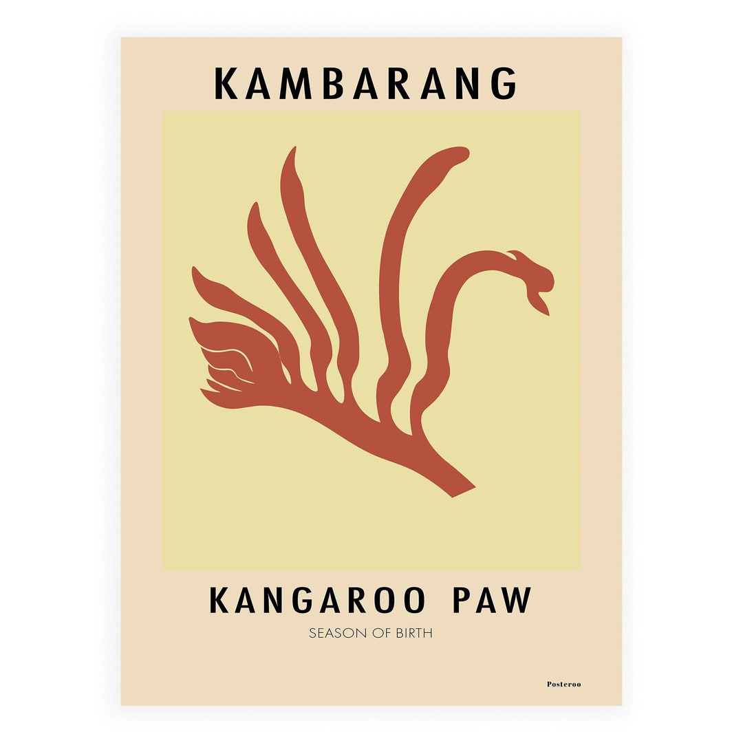 Kambarang Noongar Season Art Poster Aboriginal Australian Wall Art ...