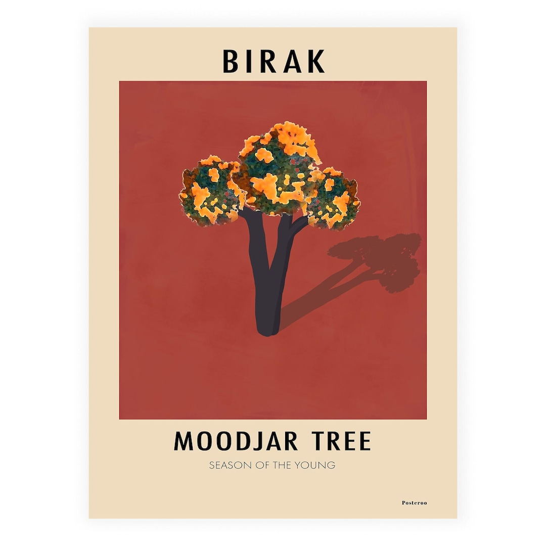 Birak Noongar Season Art Poster Aboriginal Australian Wall Art ...