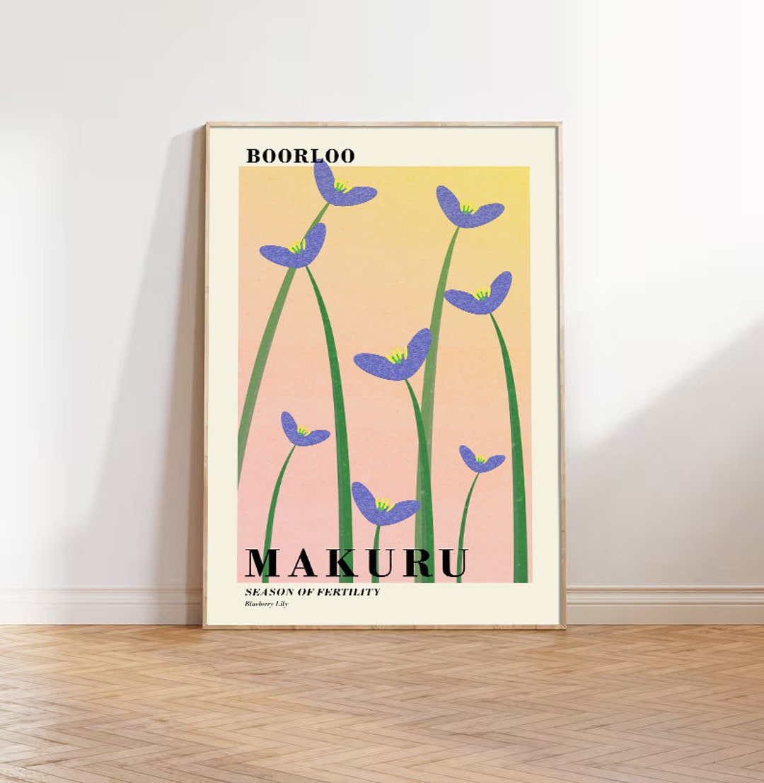 Australian Flower Poster WA Noongar Seasons MAKURU - Etsy