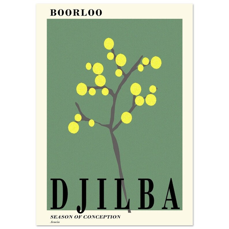 Australian Flower Poster Noongar Seasons DJILBA Season Poster ...