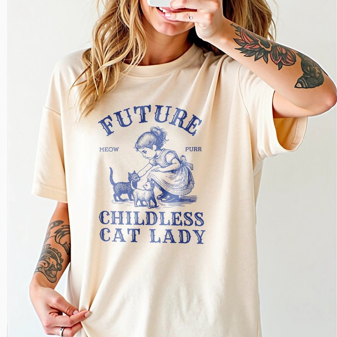 Childless Cat Lady Kamala Shirt Cat Lady for Kamala Harris President ...
