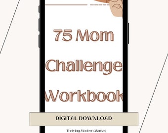 75 Mom Editable Challenge Printable, New Years Weight Loss, Easy ...