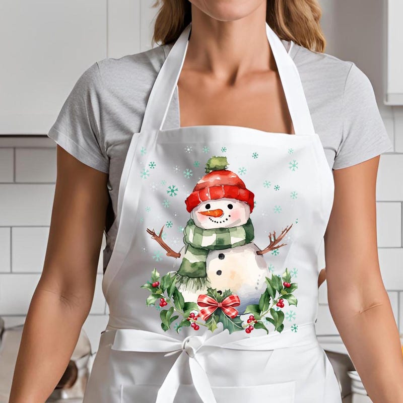 Snowman Apron - Etsy
