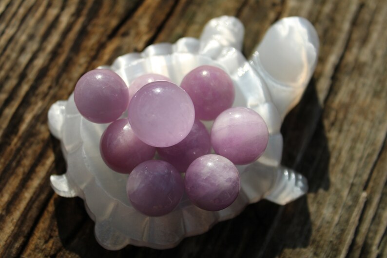 Kunzite Mini Spheres - Etsy