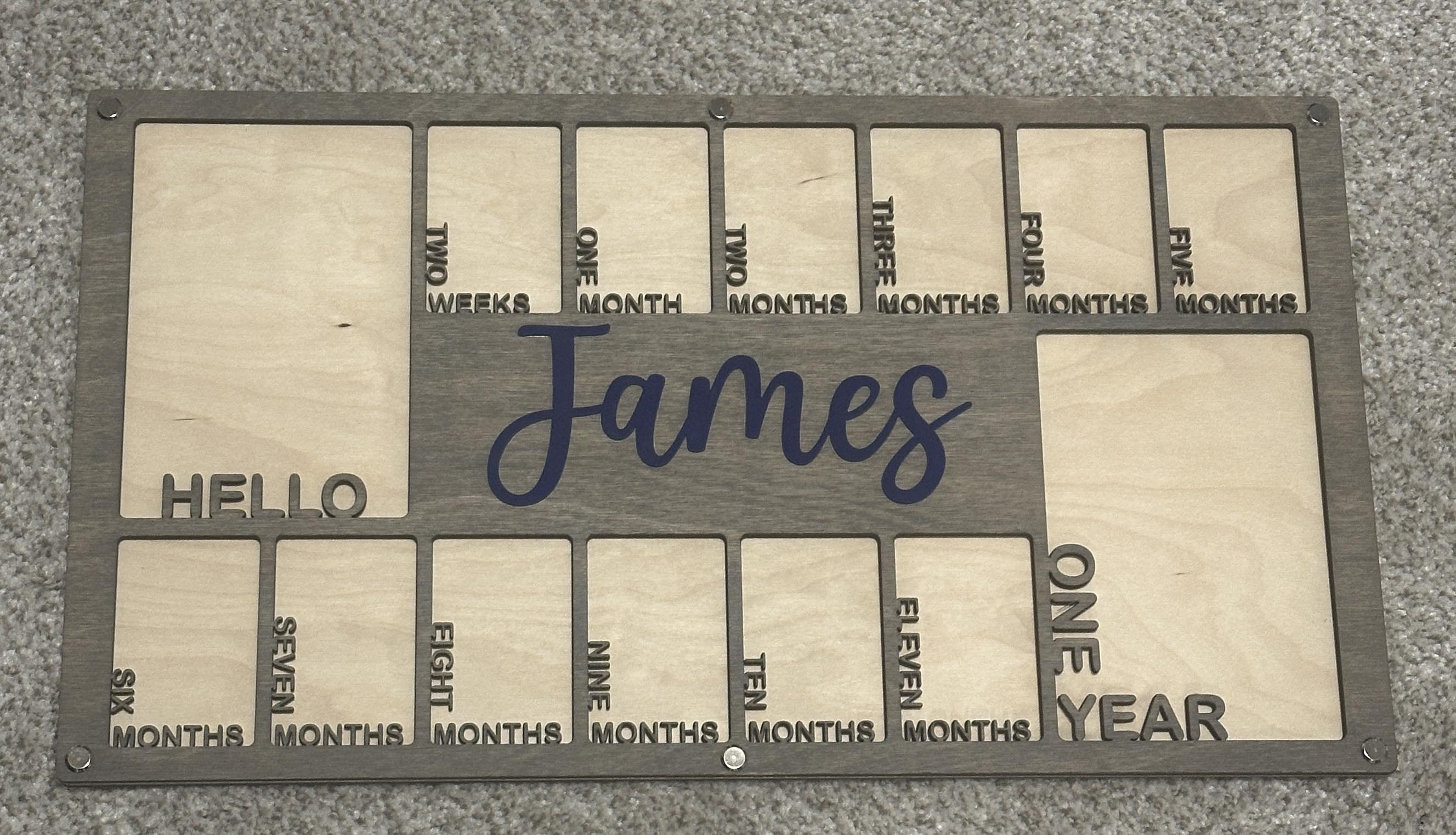 Baby 1st Year Picture Frame Baby School Picture Frame 1st Year Frame ...