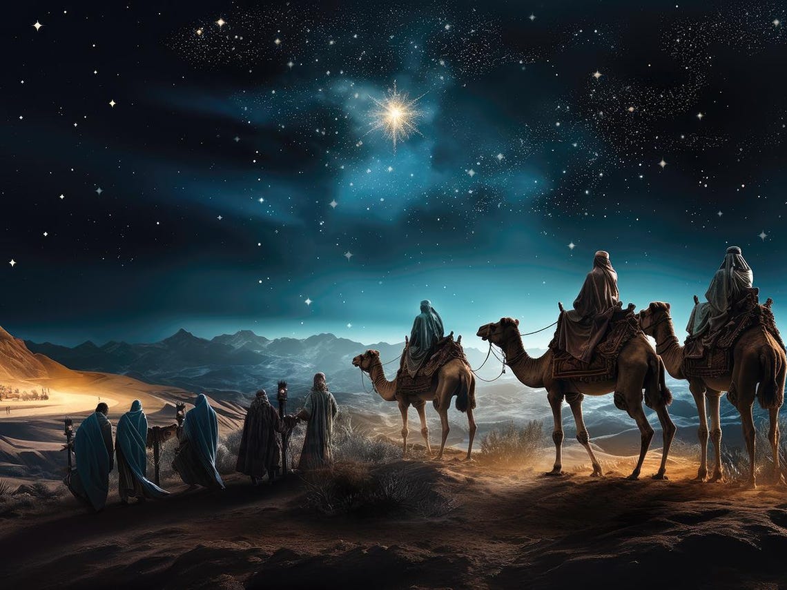 Three Wise Men - Christmas Digital Art - Three Kings - Etsy