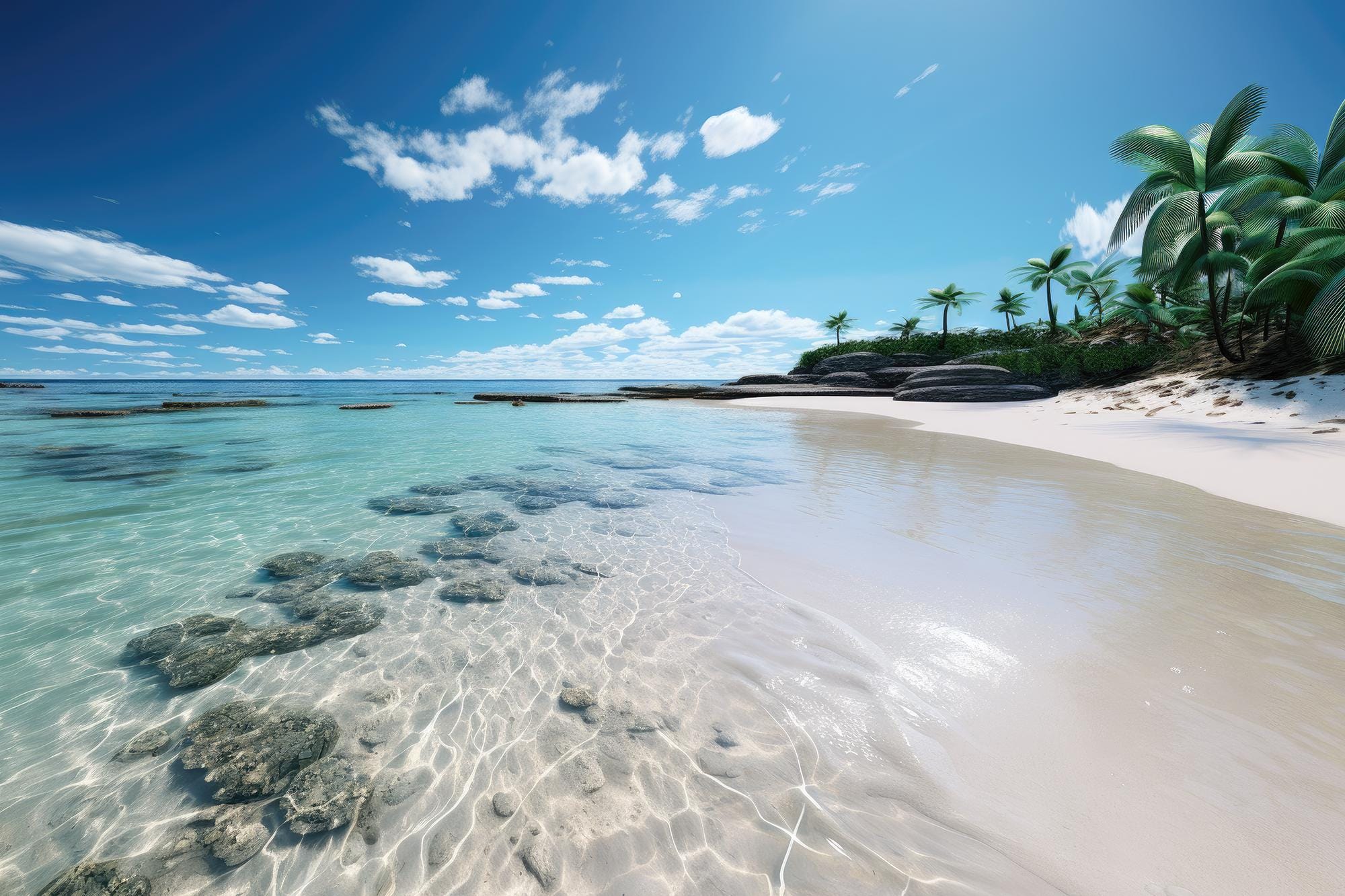 Nature / Beach View - Natural Scenery, Beach Life, Palm Trees, Tropical ...
