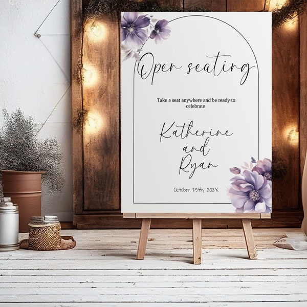 Open Seating Sign - Etsy