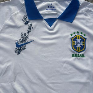 Brazil Embroidery Jersey / Gift for Men / Football / Handmade / - Etsy