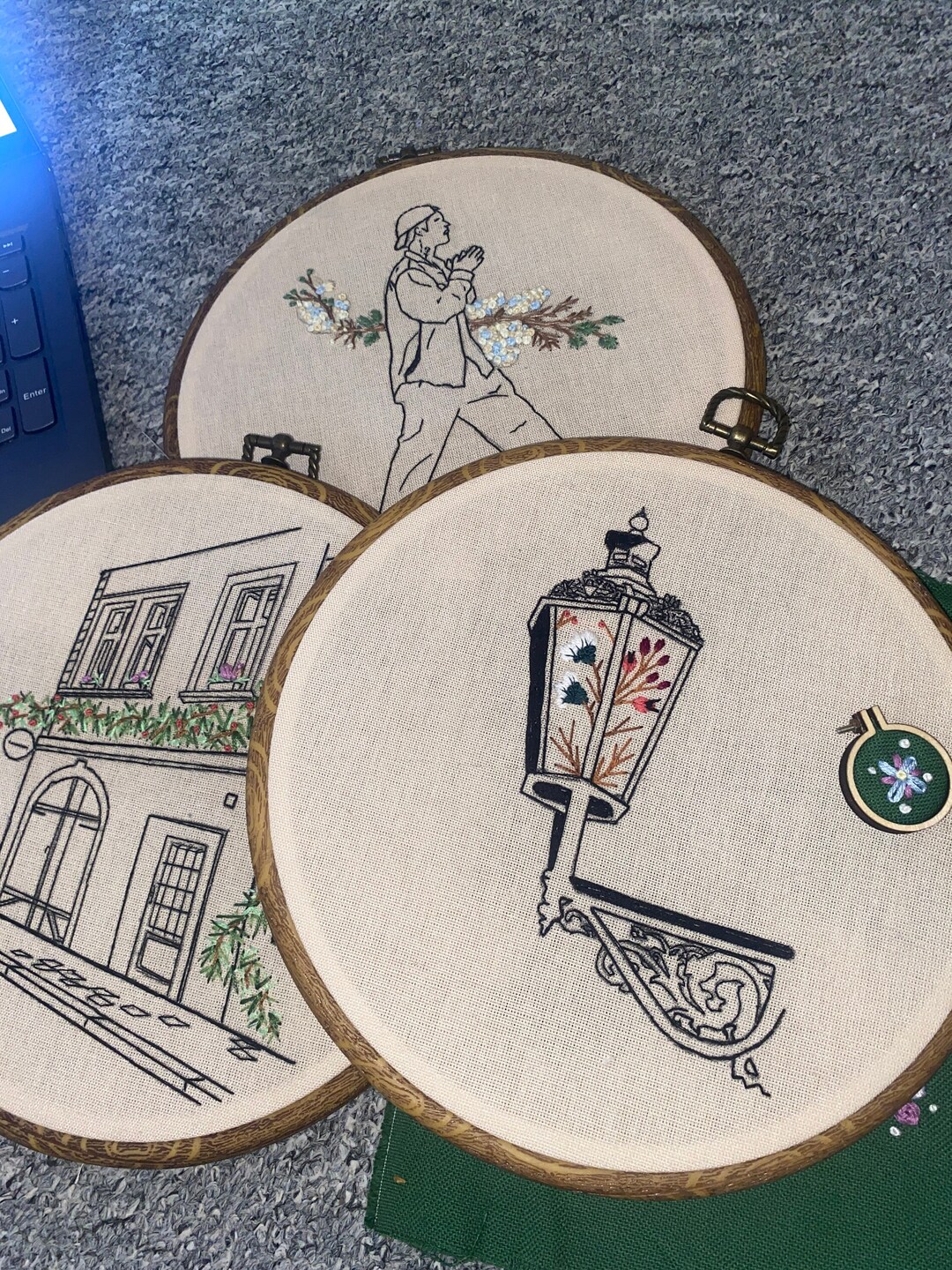 Lamp Embroidery Pattern - Etsy