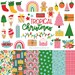 Tropical Christmas Clipart & Paper Set | Digital Clipart | Scrapbooking ...