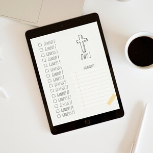 Printable 90 Day Bible Reading Plan With Checklist; Download and Edit ...