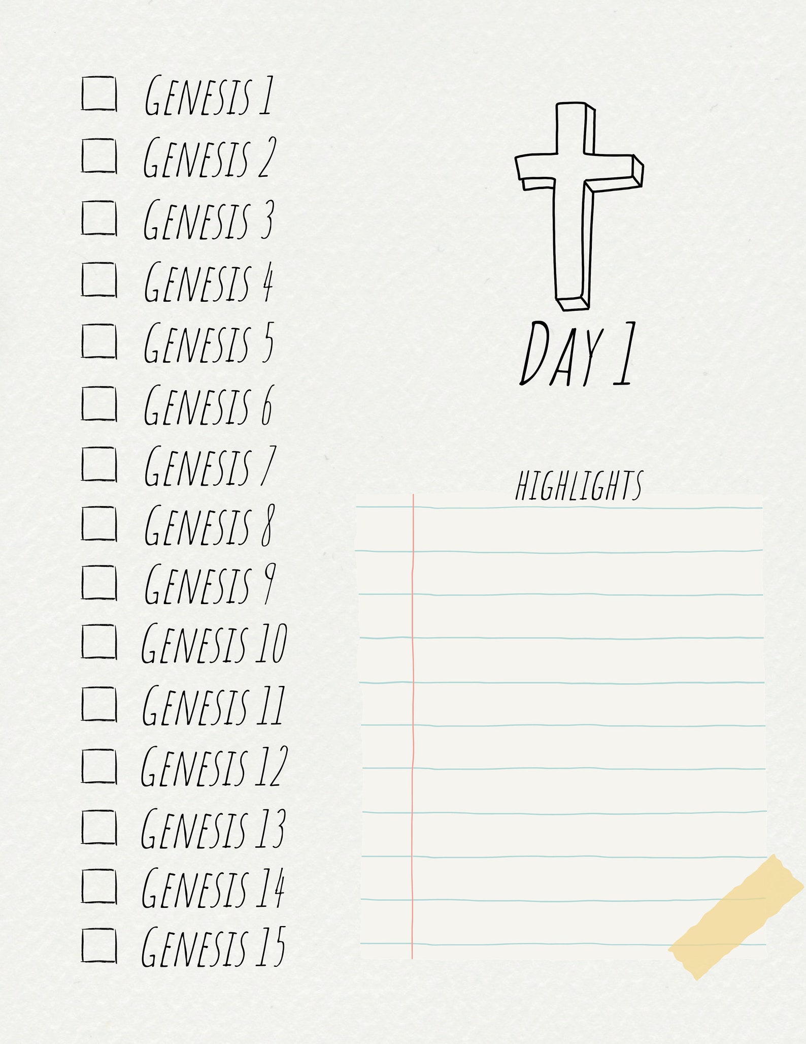 Printable 90 Day Bible Reading Plan With Checklist; Download and Edit ...