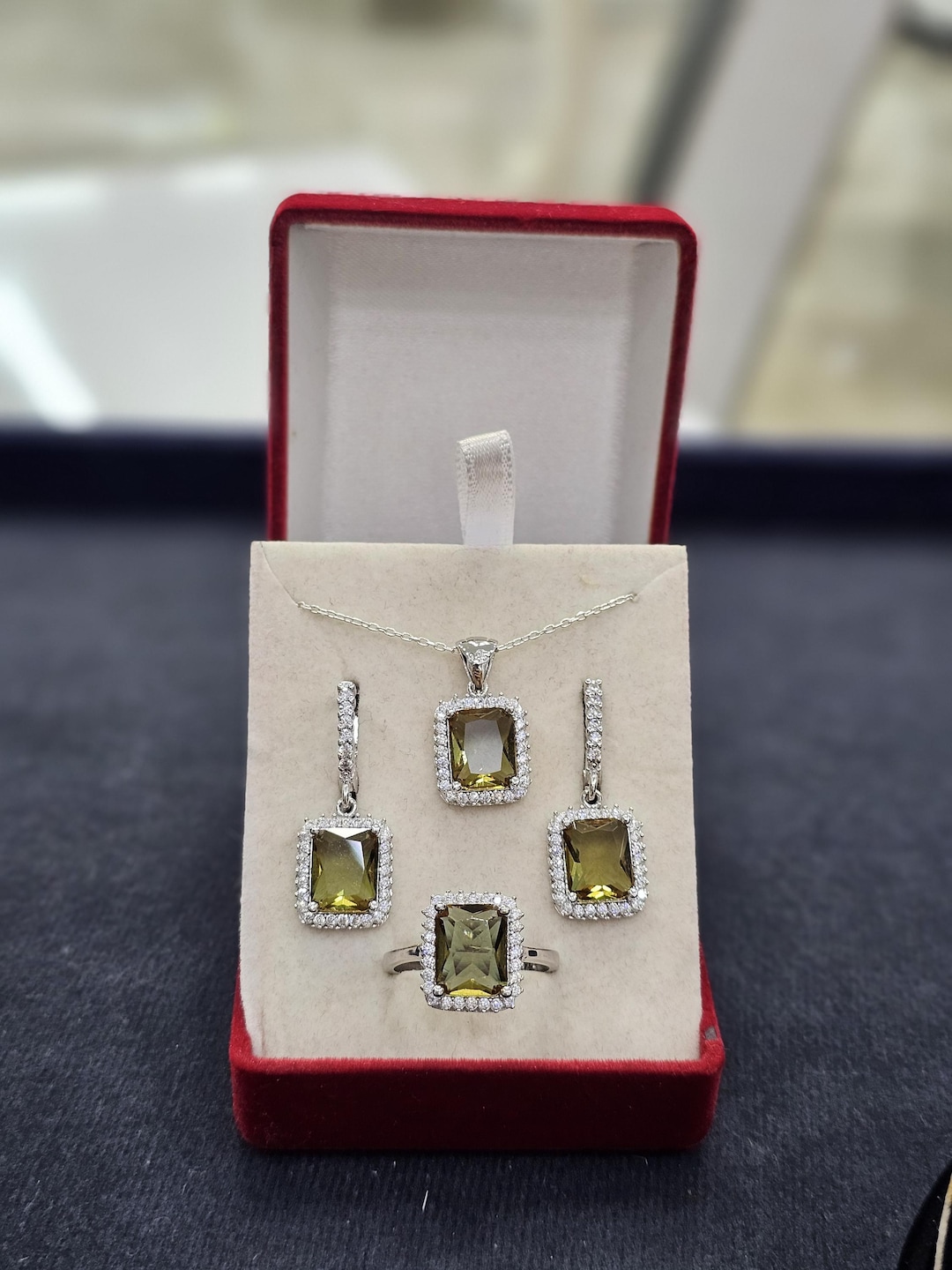 Stunning Zultanite Jewelry Set,turkish Diaspore Silver Set Earrings ...