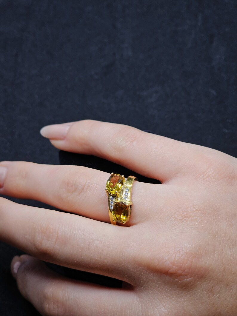 Zultanite Magic: Color-changing Gemstone Ring Turkish Diaspore Elegance ...