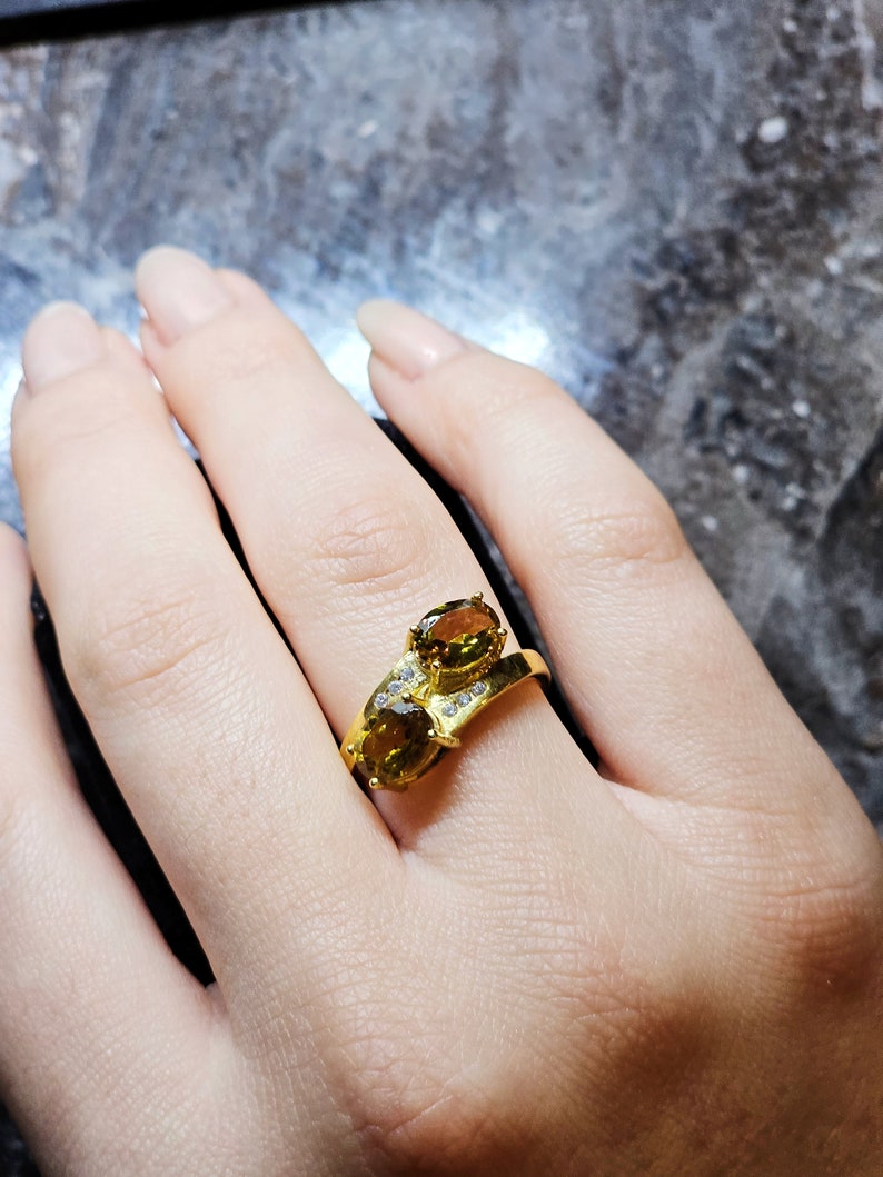 Zultanite Magic: Color-changing Gemstone Ring Turkish Diaspore Elegance ...