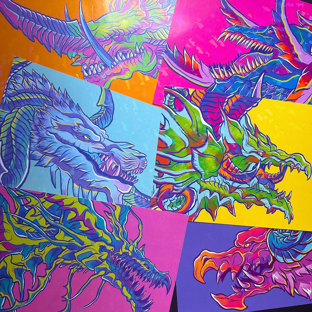 First Brood FFXIV Holographic Prints - Etsy