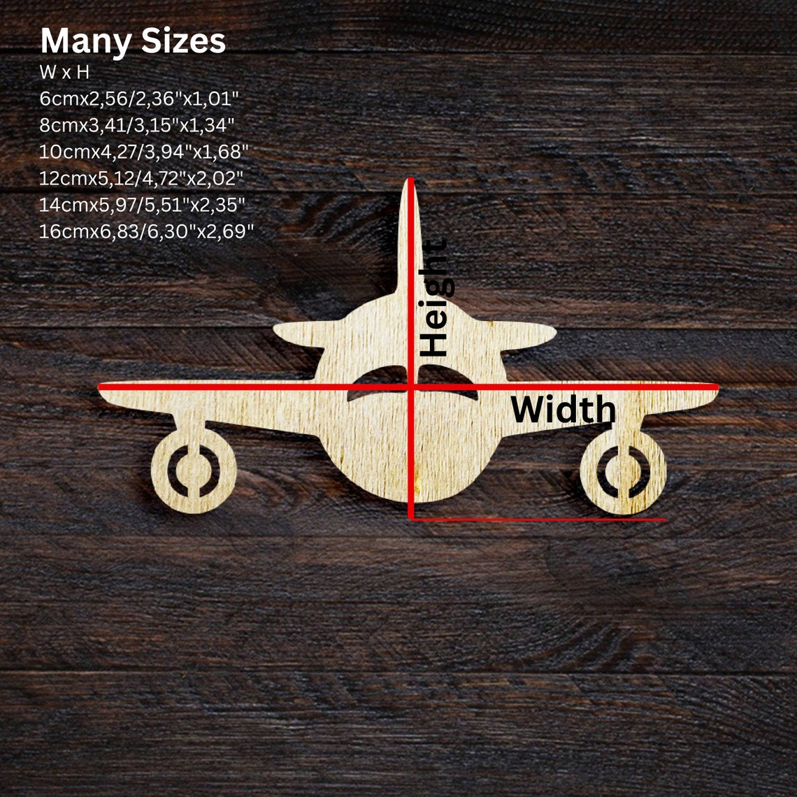 Wooden Jet Plane Shape Plane Die Cut Wooden Plane Craft Projects Wooden ...
