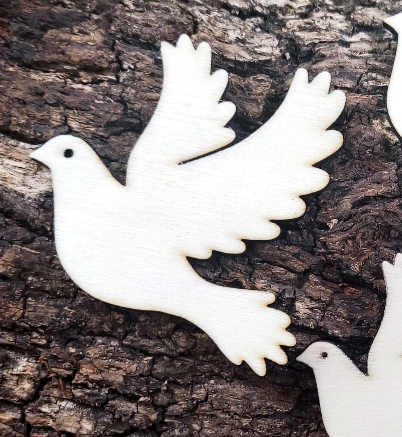 Dove Wooden Shape Dove Cutout Decoupage Unfinished Wooden Doves Laser ...