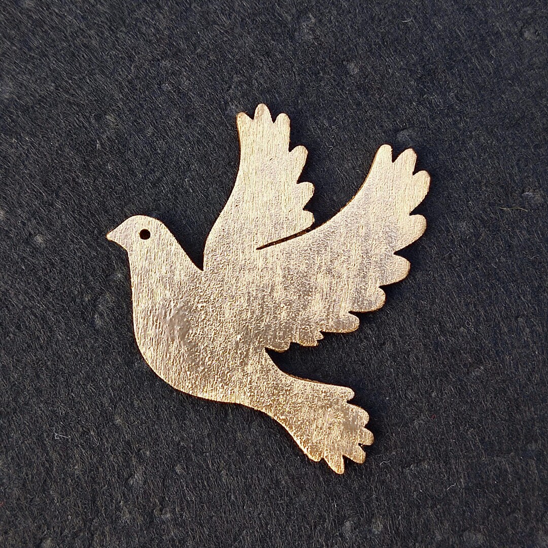Gold Wooden Dove Cutout: Laser Cut Wood Shapes - Etsy