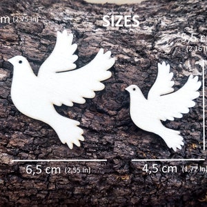 Laser Cut Wooden Dove Shape: Unfinished Wood Cutout for Crafts - Etsy