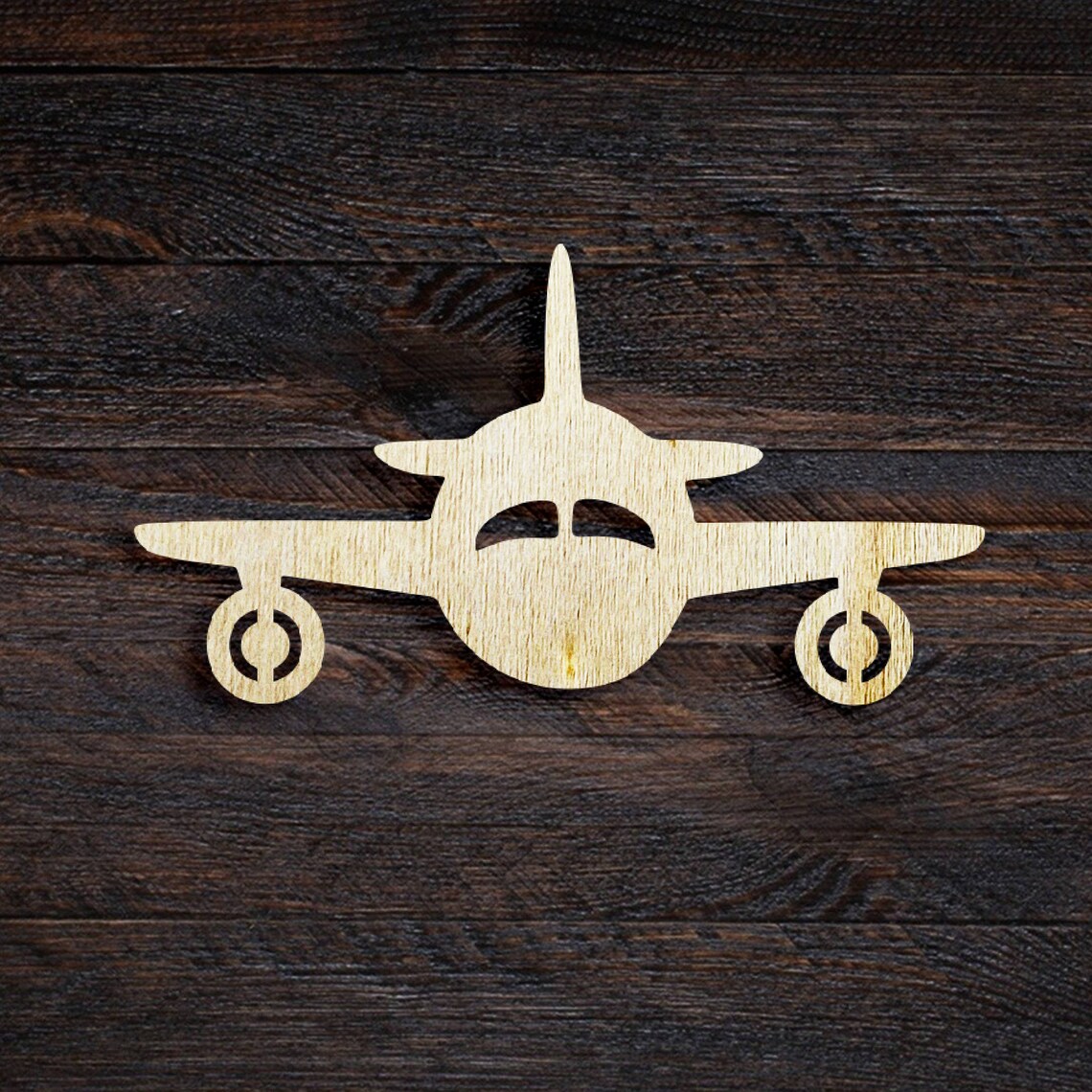 Wooden Jet Plane Shape Plane Die Cut Wooden Plane Craft Projects Wooden ...