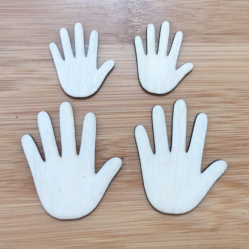 Wooden Hands Shape Hands Die Cut Wooden Hands Craft Projects Wooden ...