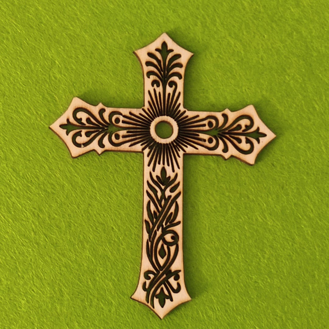 Die Cut Wooden Cross: Unfinished Craft Project Supply - Etsy