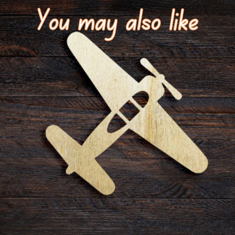 Wooden Jet Plane Shape: Unfinished Wood Craft Project - Etsy
