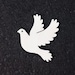 White Dove Shape Cutout for Crafts Painted Wooden Doves Laser Cut Wood ...
