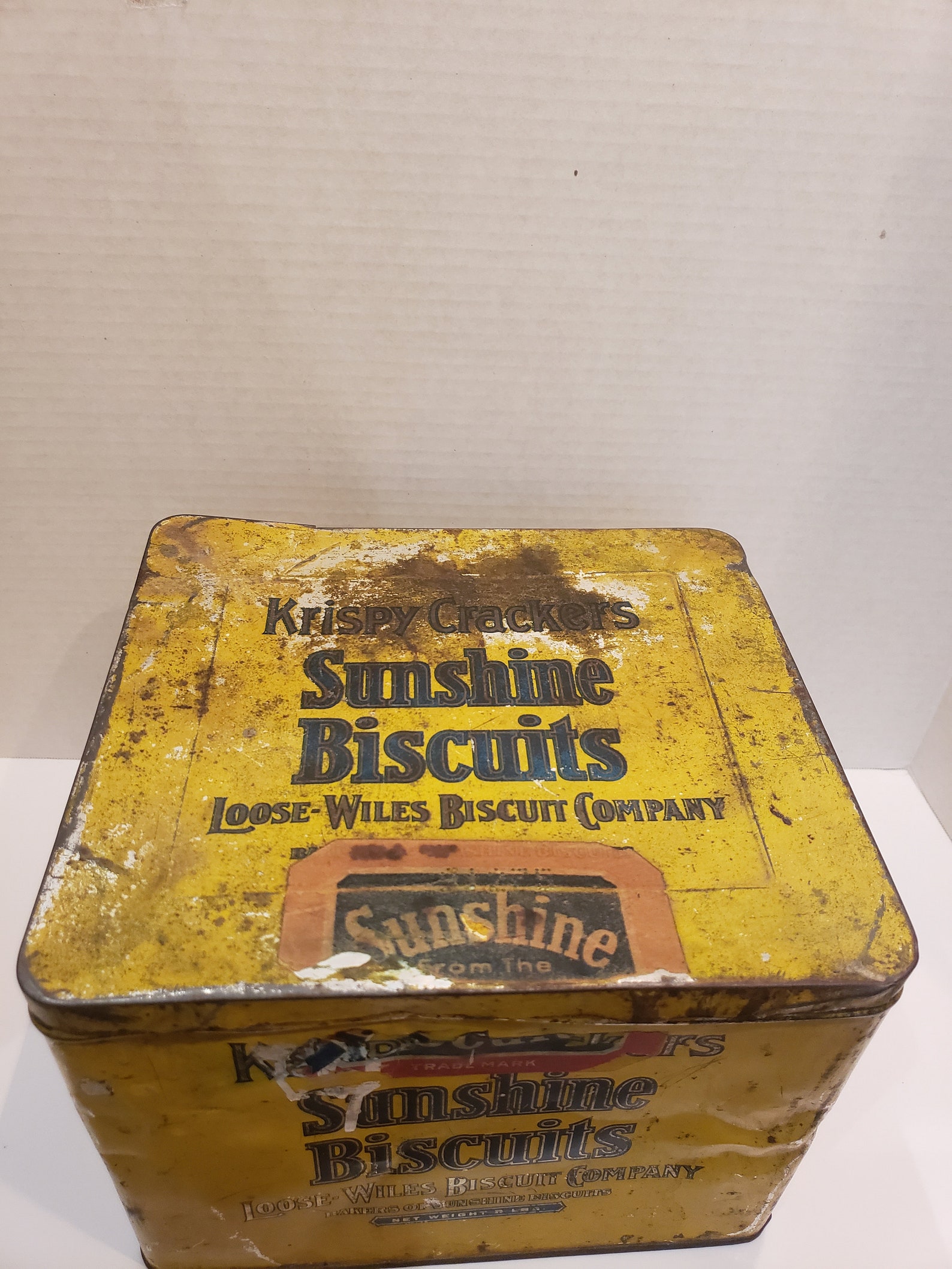 Vintage Krispy Crackers Sunshine Biscuits Tin, Loose-wiles - Etsy