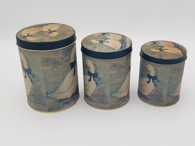 Vintage Collectible Tins, Ducks Nesting Tins, Set of 3, Made in Taiwan ...