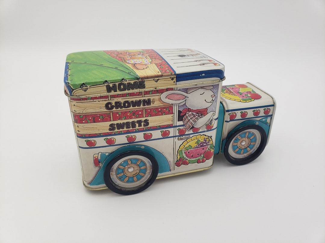 Vintage Collectible Tin, Home Grown Sweets, Good 4-U, Tin Truck With ...