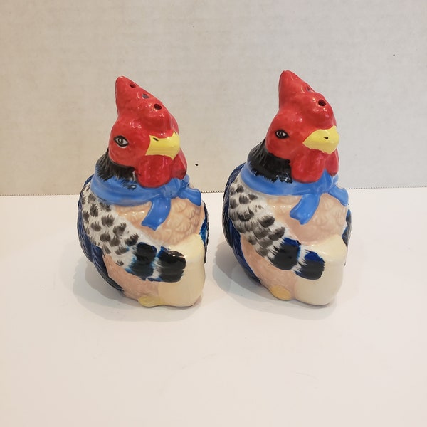 Antique Chicken Salt and Pepper Shakers - Etsy