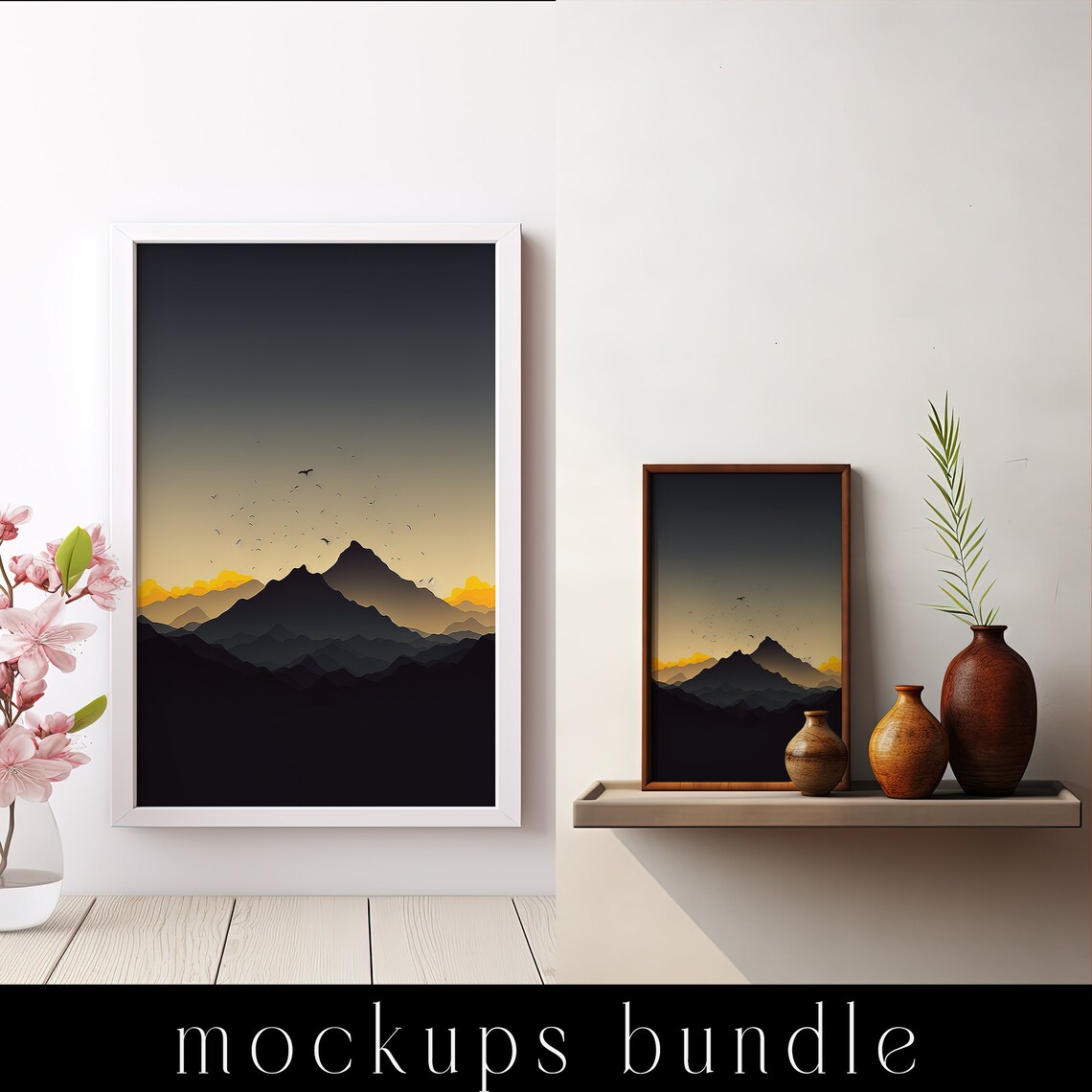 Mockups PSD & PNG Bundle 9:16 Collection Mockups Set Multiple - Etsy