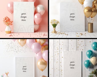 PNG & PSD Collection Bundle Invitation Card Mockups Event Cards 9:16 ...