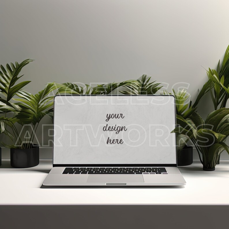 PNG & PSD Collection Bundle Laptop Mockups Computer Mockups Desk Office ...