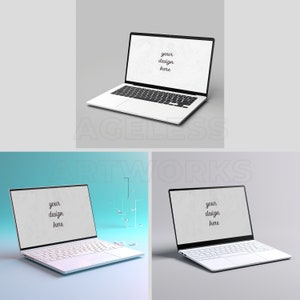 PNG & PSD Collection Bundle Laptop Mockups Computer Mockups Desk Office ...