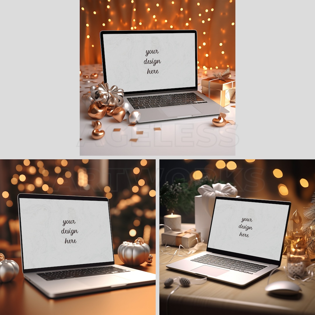 PNG & PSD Collection Bundle Laptop Mockups Computer Mockups Birthday ...